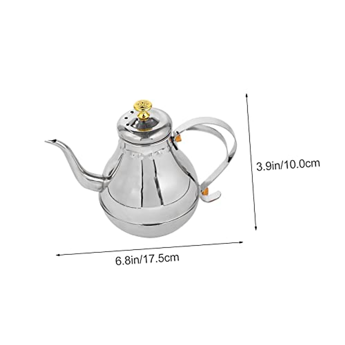 FELTECHELECTR 1pc Kettle Mouth Teapot Bacon Container Espresso Machines for Home Stovetop Teapot Portable Stove Stainless Strainer Portable Espresso Maker Espresso Shot Stainless Steel