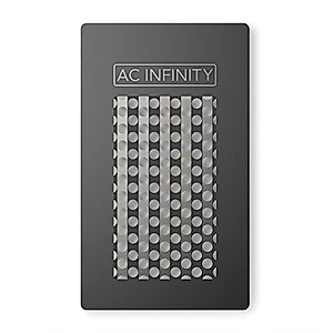 AC Infinity Grinder Card, Black Aluminum Milling Tool with Manual Grater Surface for Pepper, Spices, and Tea