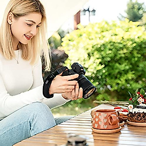 Soft Neoprene Camera Hand Wrist Grip Strap with Quick-Release for Canon EOS R10 R7 R5 R6 R RP Rebel T8i T7 T7i SL3 90D Sony A7 IV III Nikon Z 30 Z fc Z50 Z5 Z6 Z7 II Fuji X-T4 X-S10 X-T30 II X-Pro3