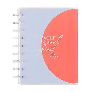 Happy Planner Disc-Bound 12-Month Planner, January 2024–December 2024 Daily, Weekly, Monthly Planner, Classic Size, Faith Layout, Peony & Sky Theme, 7 Inches by 9 3/4 Inches