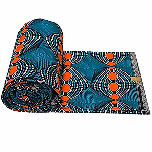 African Fabric 6 Yard Printed Wax Cloth African Ankara Fabric for Party Dress FP6391