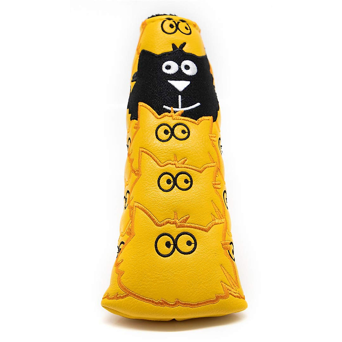 Barudan Golf Putter Cover Blade Putter Cover Golf Club Headcover Magnetic for Scotty Cameron Select Newport 2 Yellow Synthetic Leather Thick for Golfer Protect Golf Clubs Protector for Men Kids