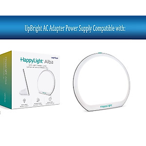 UpBright 20V 800mA USB Type C AC/DC Adapter Compatible with Verilux HappyLight Alba VT52 VT52WW3 Happy Light LED Therapy Lamp GP Model GP-SW200DC0800(US) GP-SW200DC0800US Power Supply Battery Charger