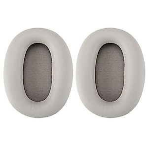 1 Pair Ear Pads Replacement Compatible with Sony WH-1000XM2 MDR-1000X Headphone Protein Leather Foam Ear Cushion Earphone Accessories Grey
