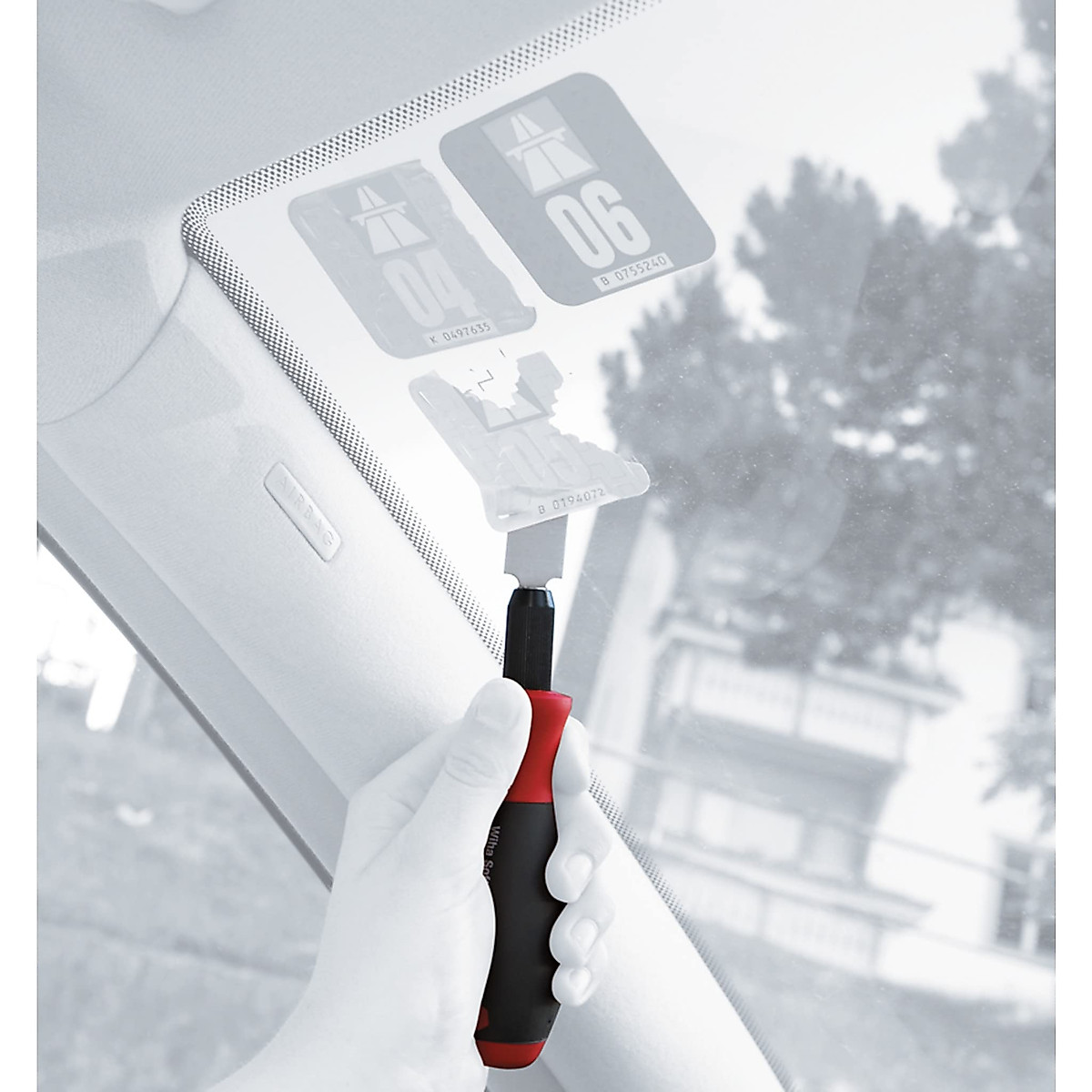 Wiha 43090 Universal Razor Edged Scraper with Wiha SoftFinish Handle