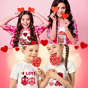 105 Pcs Valentine's Day Rub on Transfers Decor Stickers Transfers for Furniture Floral Scrapbook Stickers Iron on Transfers Decal Sticker for DIY Crafts Paper Wood Design, 5.9 x 5.9 Inch