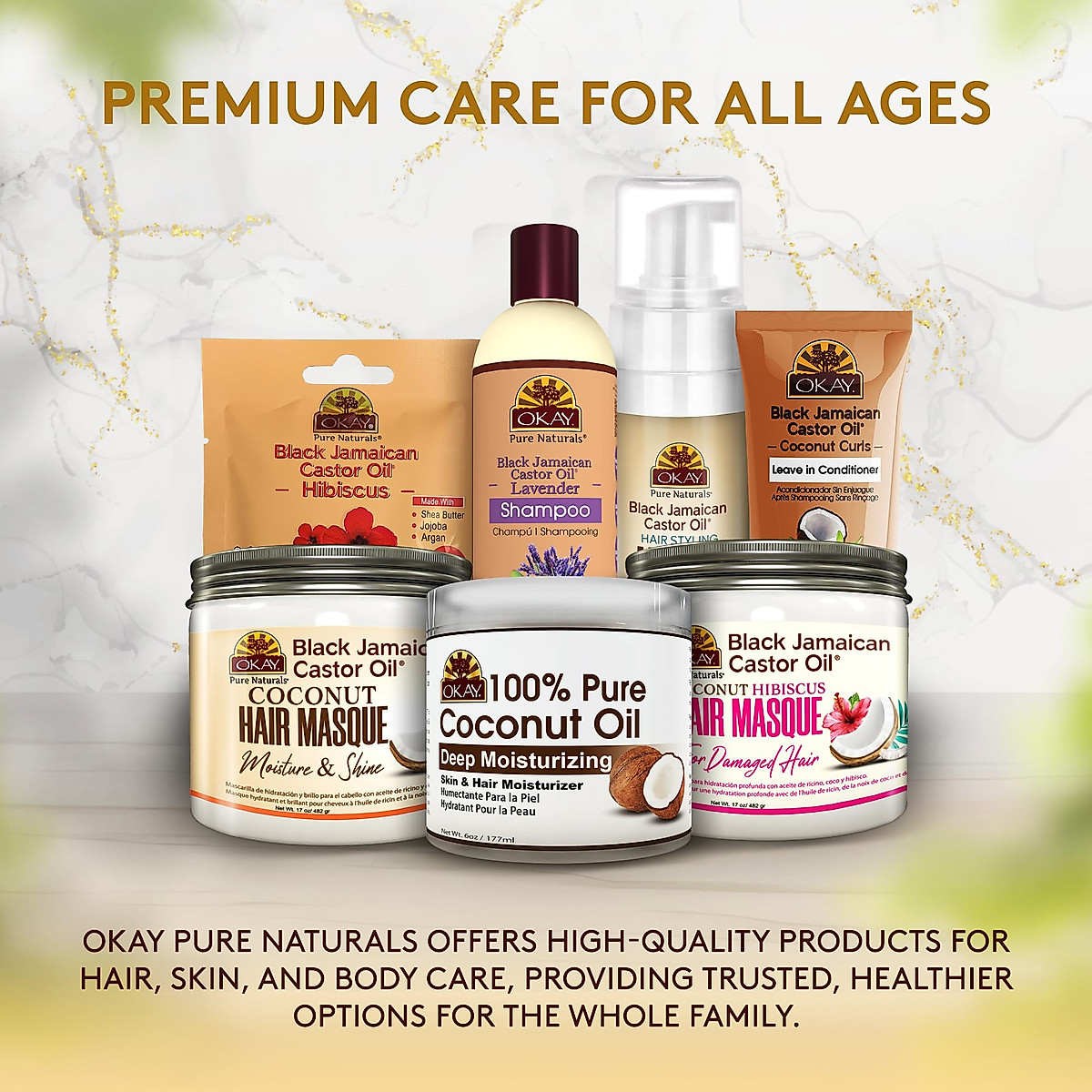 OKAY COCONUT OIL DEEP MOISTURIZING SHAMPOO 12oz / 355ml