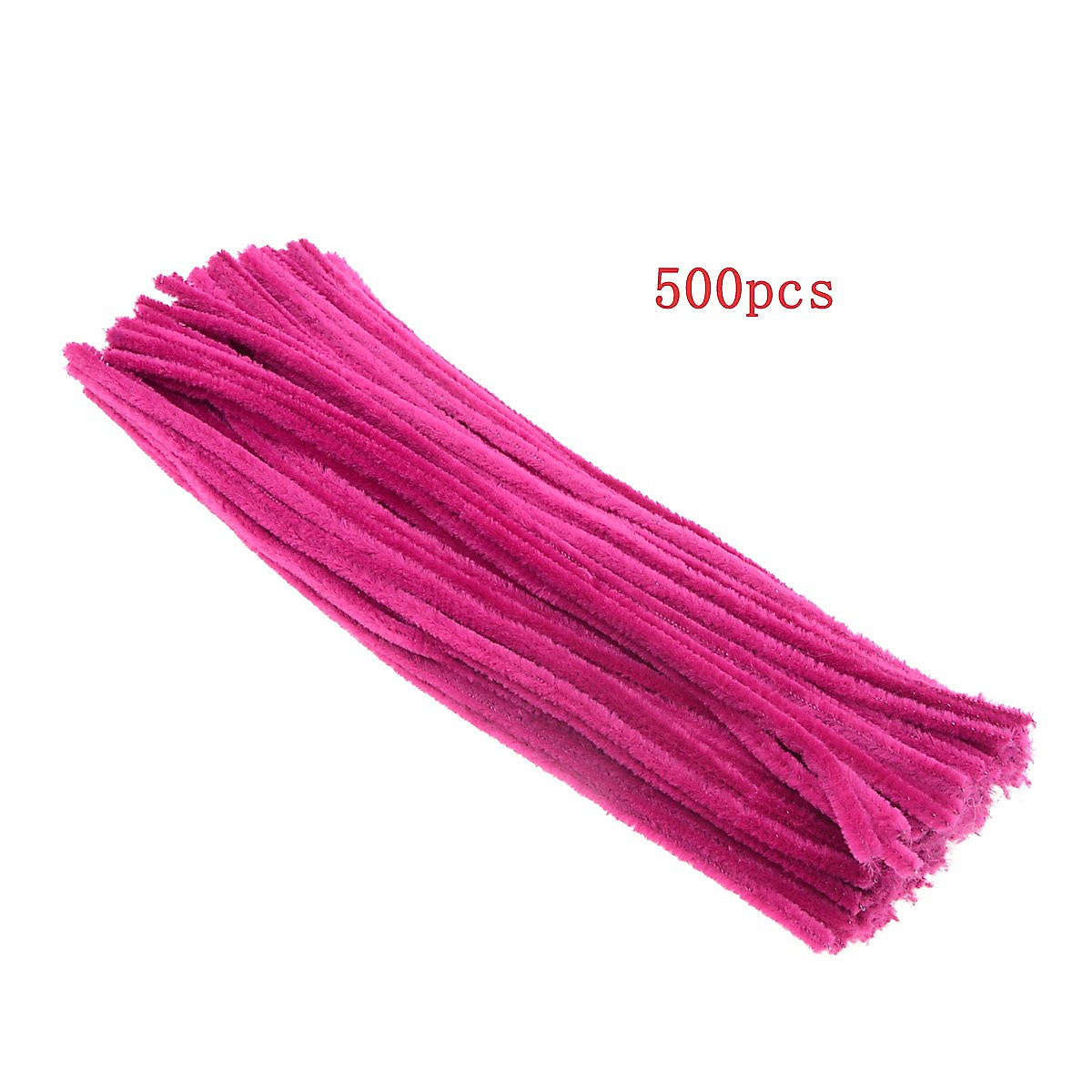Chenille Pipe Cleaners Fluffy,Saim Pipe Cleaners Chenille Stems 12" for Creative Handmade Arts and Crafts, Pack of 500