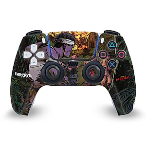 Head Case Designs Officially Licensed Far Cry Hours Of Darkness Arte Clave Vinyl Faceplate Gaming Skin Decal Compatible With Sony PlayStation 5 PS5 Digital Edition Console and DualSense Controller