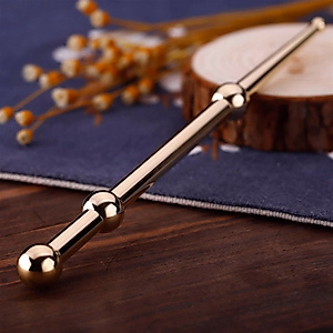 NHOSS Copper Face Eye Trigger Point Acupuncture Pen Reflexology Massage Tool Spa Stimulator Acupoint Massager Dredge Meridian 1Pcs