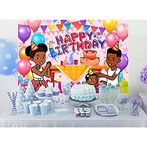 Gracies Corner Decorations Backdrop, 5x3 Ft Cartoon Gracies Happy Birthday Party Banner for 1st 2nd Birthday Music Gracies Theme Photography Background for Kids Adult Birthday Party Supplies