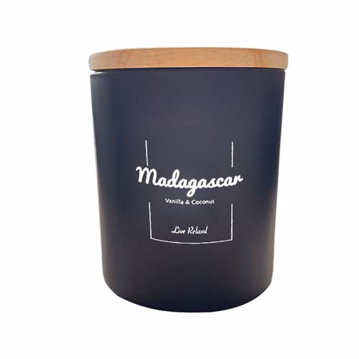 Relaxd Premium Vanilla & Coconut Scented Natural Soy Wax Candle (Madagascar), Large, Long Lasting Aromatherapy Essential Oil Candles