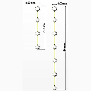 Swarovski Constella Asymmetrical Pierced Drop Earrings, Clear Crystals on a Rose-Gold Tone Finish Setting, Part of the Swarovski Constella Collection