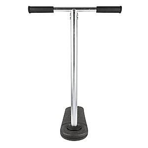 Junior Trainer Stunt Board Scooter - 360 Degree Spinning Base and T-Bar Rotation, Sturdy Base for Practicing Tricks (Black)