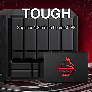 Seagate IronWolf 125 SSD 4TB NAS Internal Solid State Drive - 2.5 Inch SATA 6Gb/s speeds of up to 560MB/s, 24x7 performance with Rescue Service (ZA4000NM1A002)