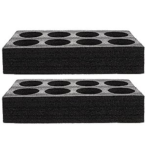 ULTECHNOVO 2pcs Milk Tea Cup Holder Foam Coffee Cups Multi-Hole Cup Holders Foam Take Out Cup Holder Cupholders for Your Car Beverage Packing Rack Cup Stand Porous Pearl Cotton Epe re-usable