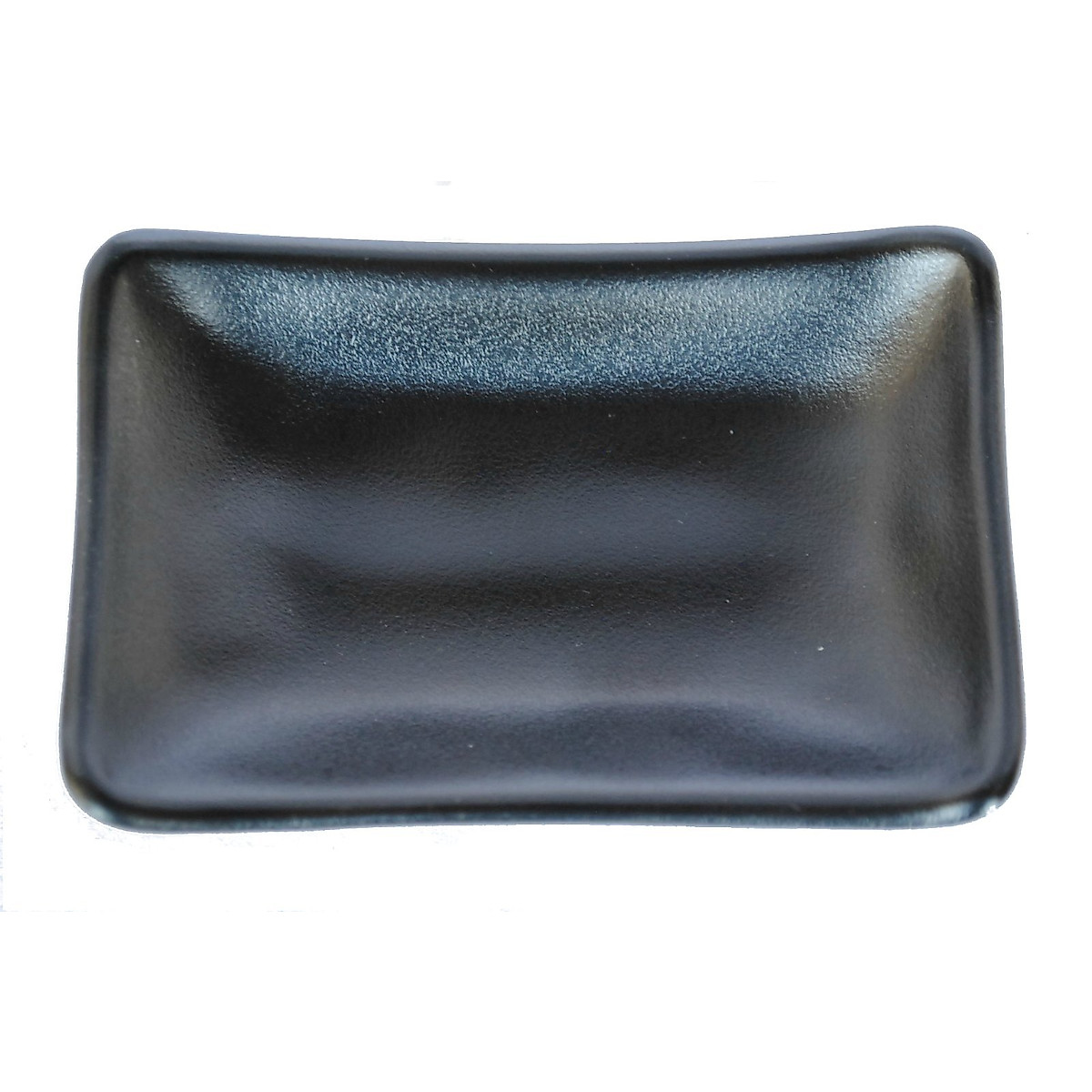 Lucky Star Melamine Soy Sauce Dishes Wasabi Sushi Sashimi Rectangular Plastic Dipping Plates, 4-1/8" X 2-1/2" X 1-1/8” H, Capacity: 1.8 oz, Black, Black (96)