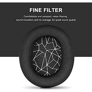 Arctis 9X Replacement Earpads Printing Mesh Ear Cushions for SteelSeries Arctis 1/3/5/7/9 Arctis Pro Arctis 9X Headphones Noise Canceling Headset Ear Pads Earmuff Repair Parts (Black+White)