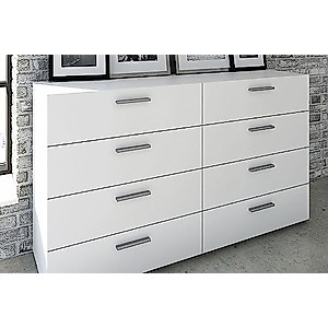 Tvilum Austin 8-Drawer Dresser, White
