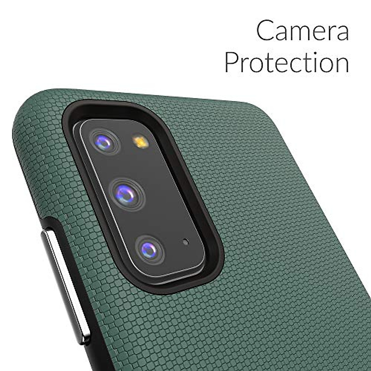 Crave Dual Guard for Samsung Galaxy S20 Case, Shockproof Protection Dual Layer Case for Samsung Galaxy S20, S20 5G - Forest Green