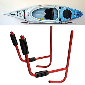 Tengchang Wall Mount Kayak Storage Hanging Rack Canoe Folding Ladder Heavy Duty Steel Holder
