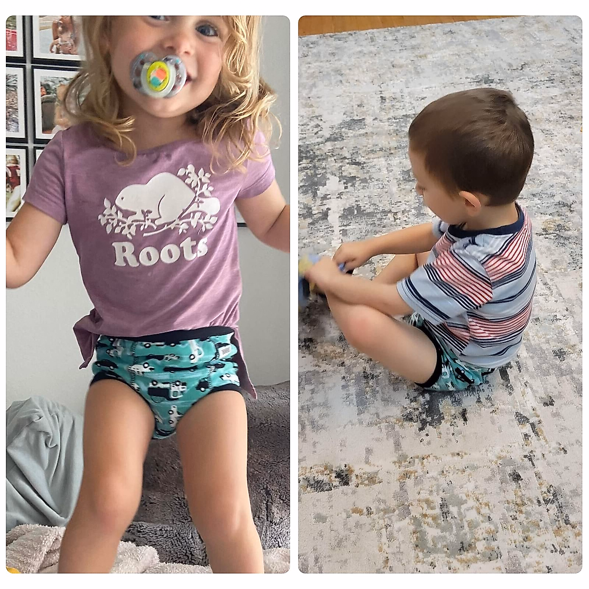 MooMoo Baby 6 Packs Potty Training Underwear Absorbent Vehicle Training Pants for Toddler Boys Pee Pants 2T-7T