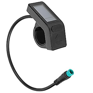 Bike Fender Electric Bicycle LCD Display Speed Battery Power Indicator KT LCD4 Dashboard for 24V 36V 48V E-Bike Scooter Mud Guards (Size : Waterproof Connector)