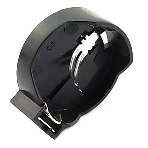 RuiLing 10pcs CR2032 Button Battery Holder 2 Pin DIP Coin Cell Battery Socket