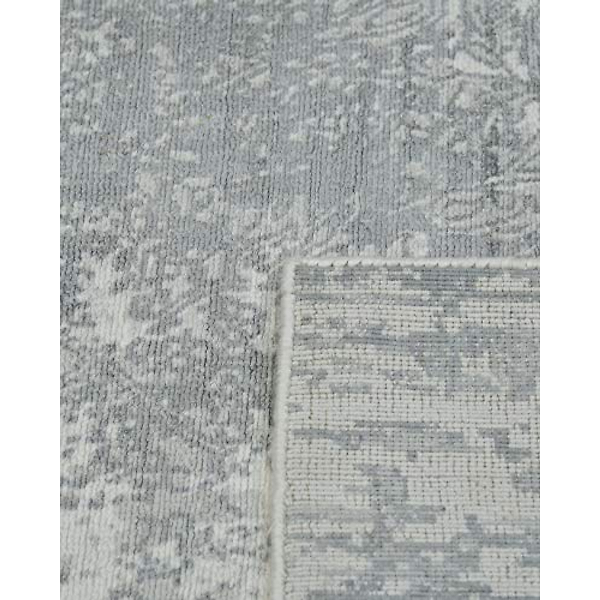 Handmade Modern Contemporary Gray Area Rug 8 x 10