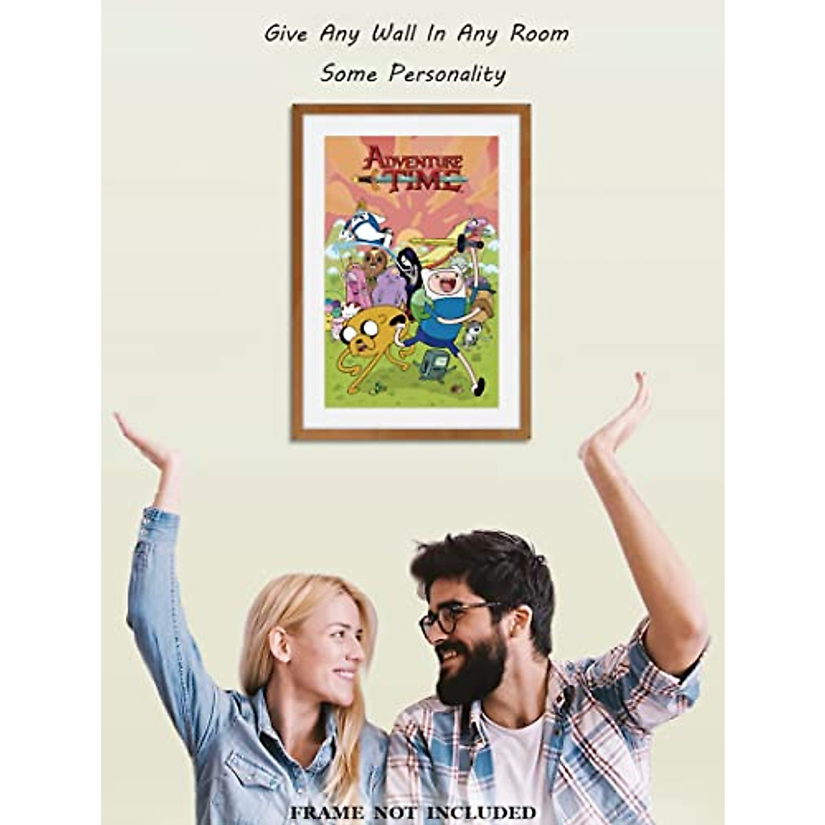 XIHOO Christ-EZ Anime Cartoons Adventure Time Wall Art Print Poster Home Decor Premium - Matte poster Frameless Gift 11 x 17 inch(28cm x 43cm)