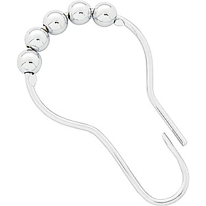 Signature Hardware 466818 Roller Ball Shower Curtain Rings - Set of 12 - Brushed Gold