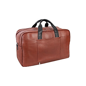 McKlein Wellington Laptop & Tablet Carry-All Duffel, Brown 21"x9"x13"