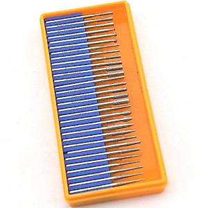 JINGLING Diamond Grinding Head Set Carving Bur Rotary Bit for Electric Nail Drill Shank 3/32"