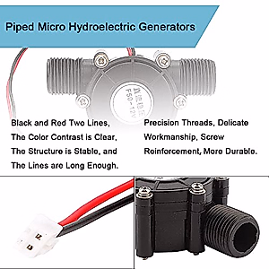 Watris Veiyi Micro HydroTurbine, Water Turbine Generator, DC 12V Hydro Power Generator, 10W Hydroelectric Charging Tool, Water Flows Generator