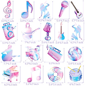 Music Singer Party Hanging Swirls Singer Birthday Party Decoration Popular Singer Themed Swirl Ceilings Pop Music Party Hanging Streamers for Girls Singer Theme Party Baby Shower Supplies