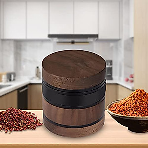 YOUTPP Wooden Spice Grinder 2.5 inch (Black)