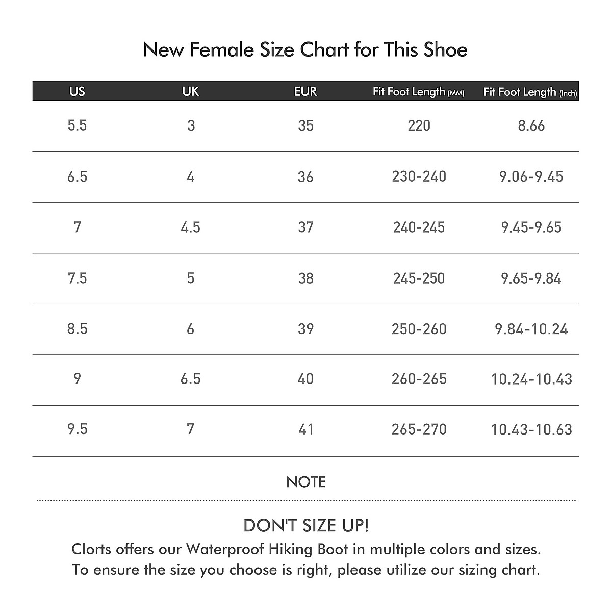 Clorts Women’s hiking camping Boots Waterproof Breathable High-Traction Grip Backpacking Hiker Shoes HKM-822E US 9 Purple