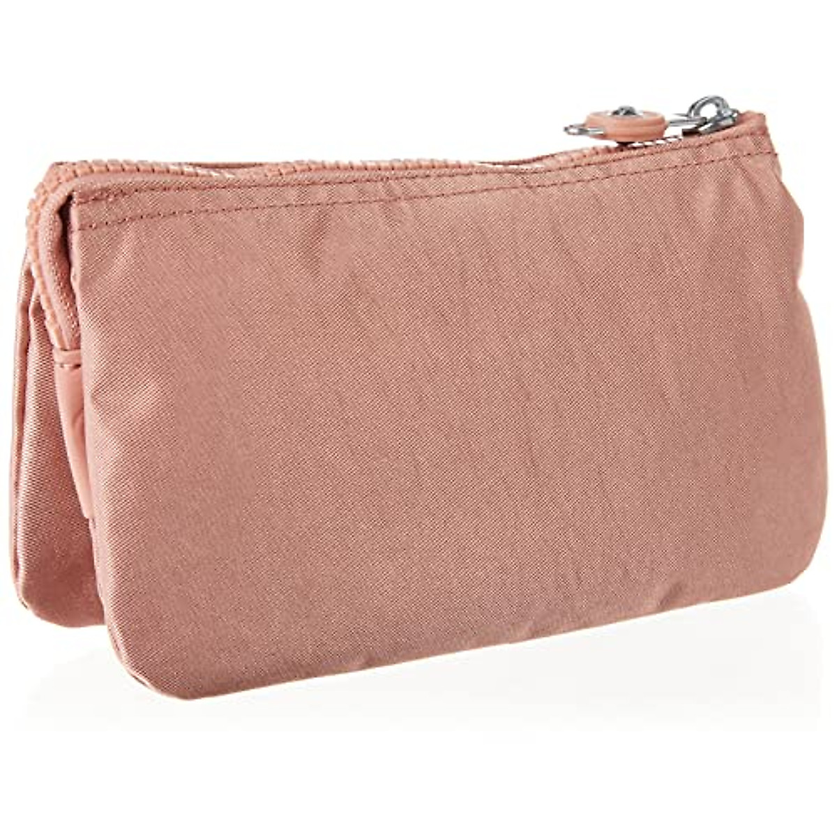 Kipling womens Womenâ€™s Creativity Pouch, Versatile Cosmetics Kit, Lightweight Nylon Travel Organizer Large Purse, Dt Warm Rose, 7.25 L x 4.25 H 1.5 D US