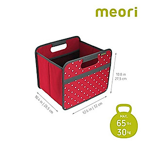 meori Small Collapsible Storage Bin, Fabric Storage Cube, with Dual Handles for Shelves, Small Storage Containers for Organizing