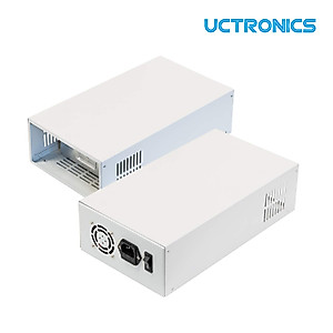 UCTRONICS 400W AC to DC Power Source and Case, Switching Power Supply Constant Voltage Stabilized Regulator and CNC Housing Bundle for Riden RD6006/RD6006W