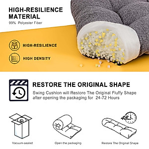 LCYY.JF Porch Swing Cushion,Waterproof Bench Cushion fo