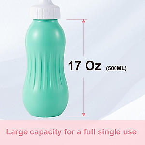 OFFO Portable Bidet Sprayer, 17OZ (500ML) Large Capacity Handheld Personal Travel Bidet Kit with Travel Bag for Toilet Self Cleaning Green