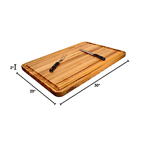 Catskill Craftsmen 30-Inch Pro Series Reversible Cutting Board with Groove