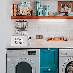 Dryer Sheet Holder, Dryer Sheet Dispenser, Wood Dryer Sheet Container Box For Laundry Room, Rustic Dryer with Lid, Farmhouse Home Decor Organizer,Fabric Softener Storage Bin