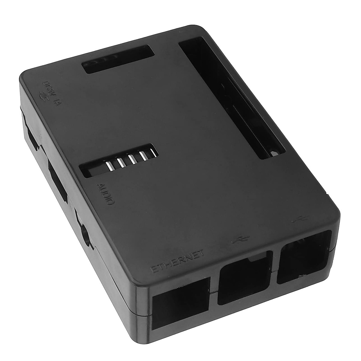 Raspberry Pi Case, 3B/3B+ ABS Shell Enclosure Sturdy Enclosure Box for Raspberry Pi Widely Used for Repair Parts for Man(Black)