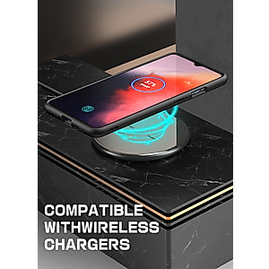 SUPCASE Unicorn Beetle Style Slim Clear Case for OnePlus 7T - Black