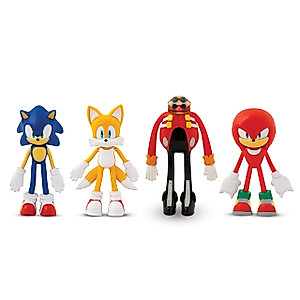 TCG Toys Bend-EMS - Sonic The Hedgehog - The Original Bendable, posable Actions Figures from The 90's are Back! Great Birthday Gifts for Kids, Boys, and Girls