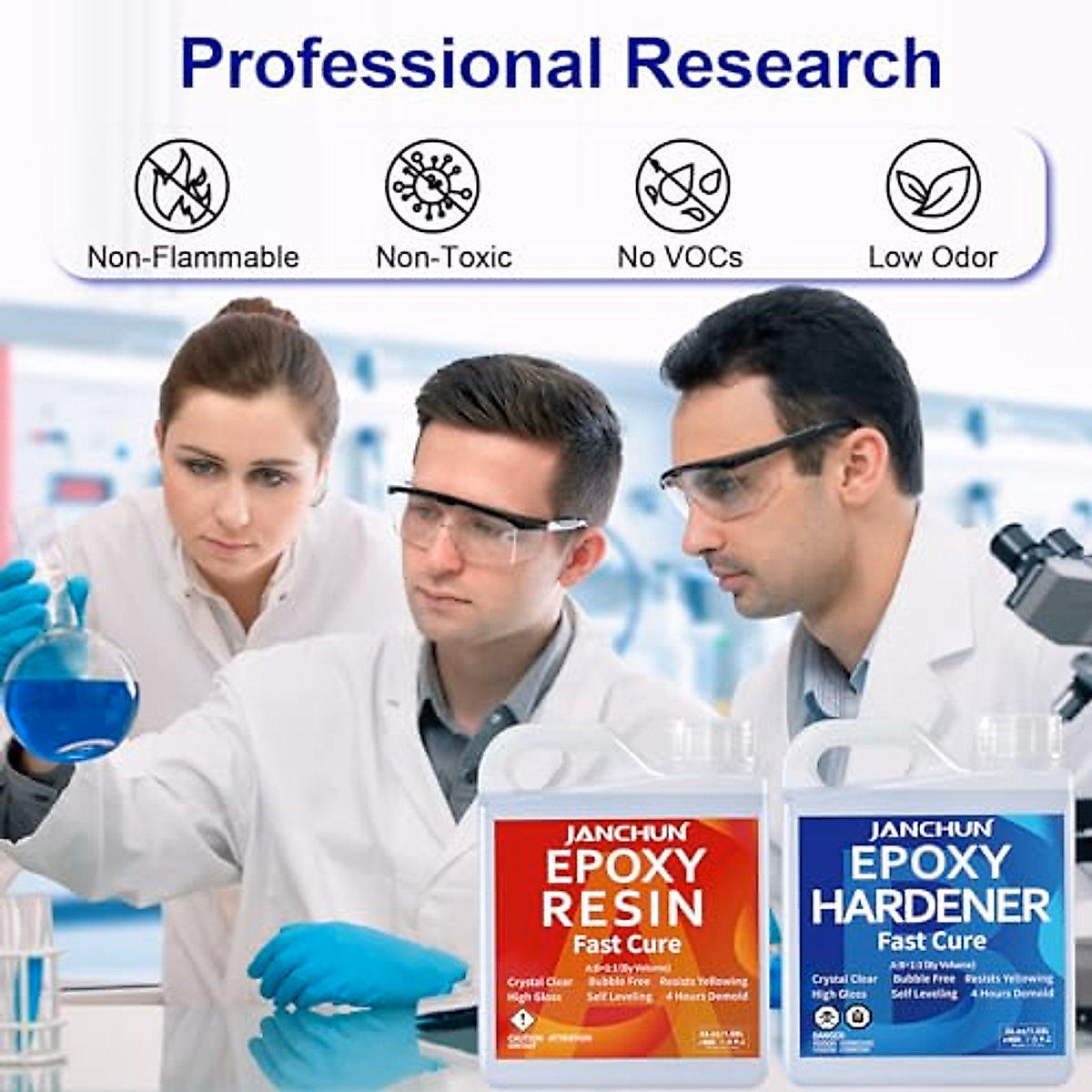 Epoxy Resin Kit 72OZ - Crystal Clear Resin Epoxy - No Yellowing No Bubble Art Resin Casting Resin for Art Crafts, Jewelry Making, Wood & Resin Molds(36OZ x 2)