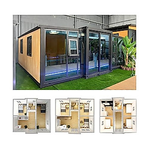 Portable 40ft Prefab Homes Expandable Container Home Folding Living Container Insulated and Weather-Resistant Container Home