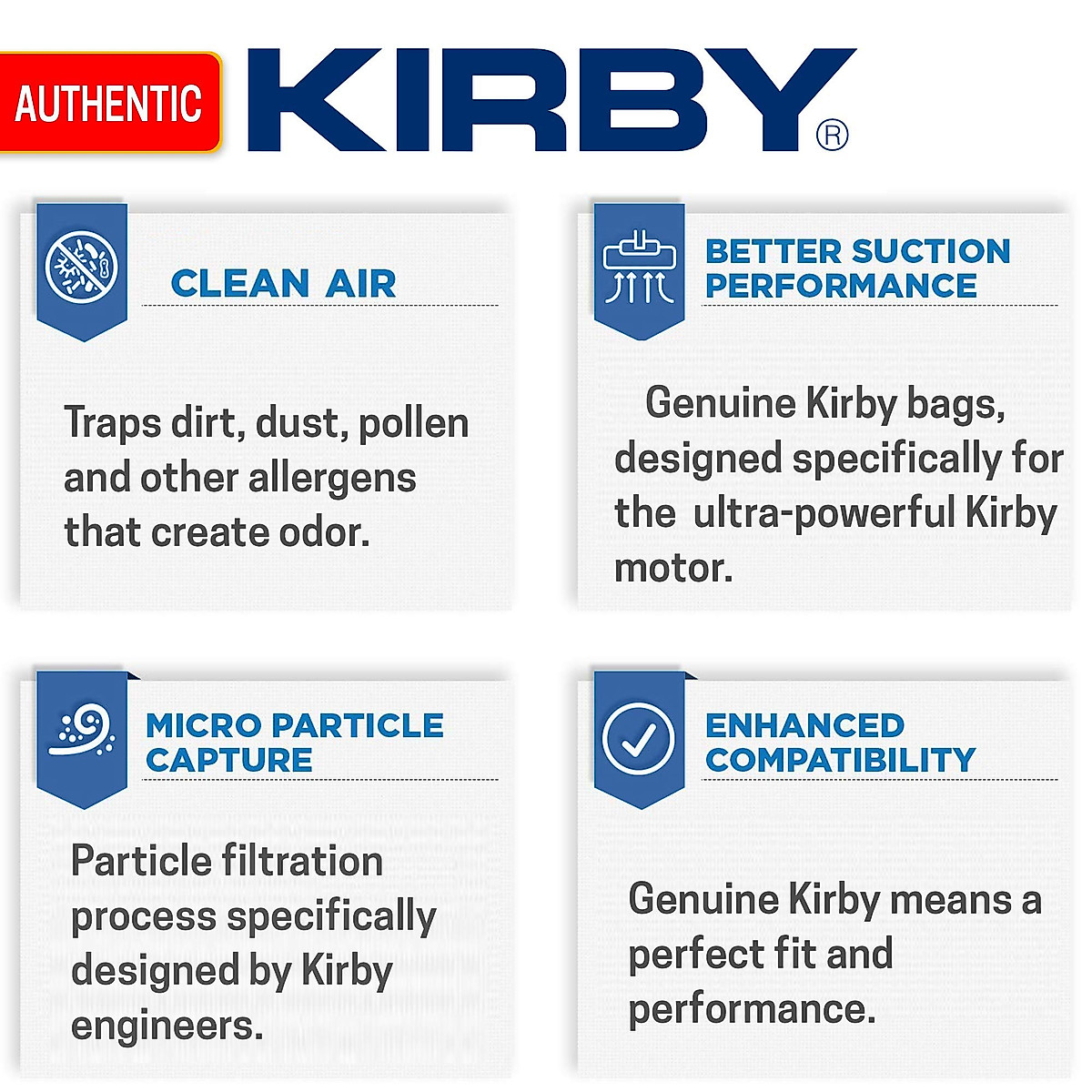 Kirby Vacuum System Filter Bag Mega Bundle Pack